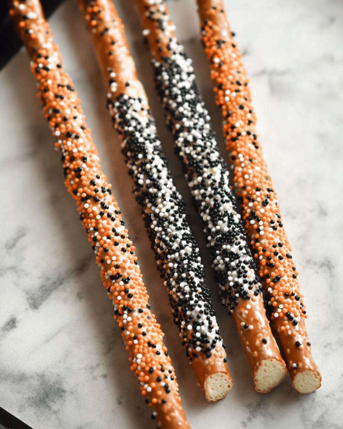 Halloween Pretzel Rods – The Best 3-Ingredient Spooky Snack