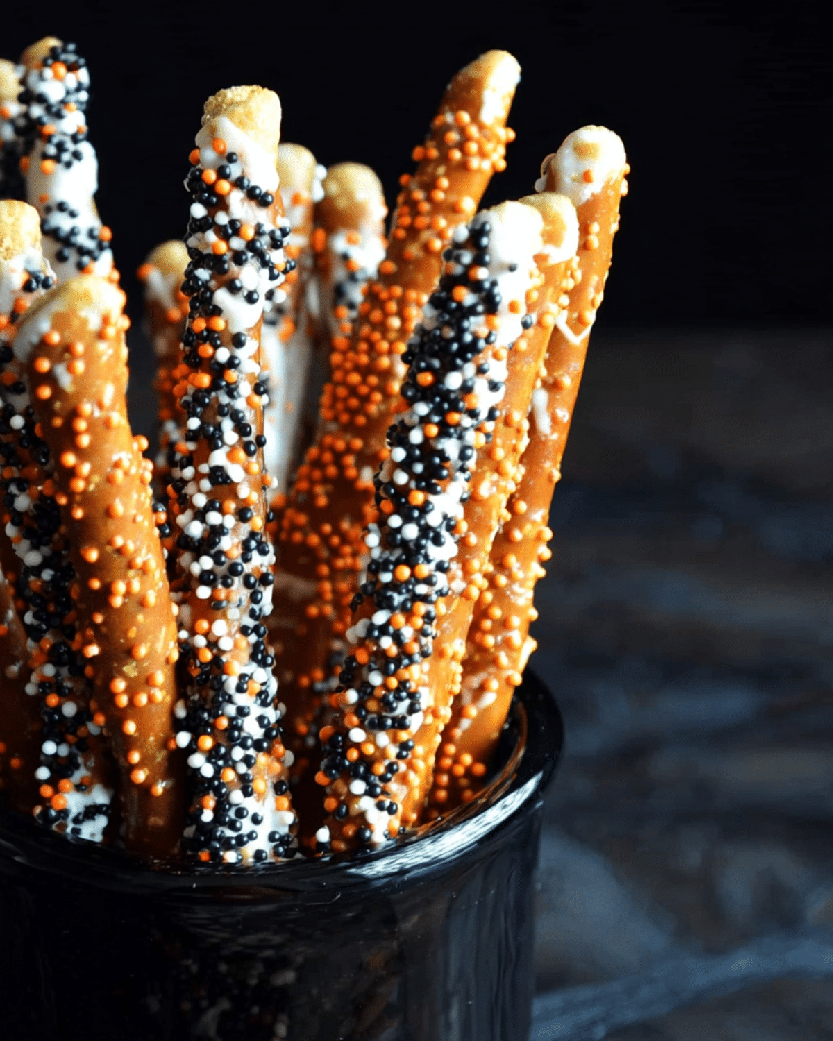 Halloween Pretzel Rods – The Best 3-Ingredient Spooky Snack