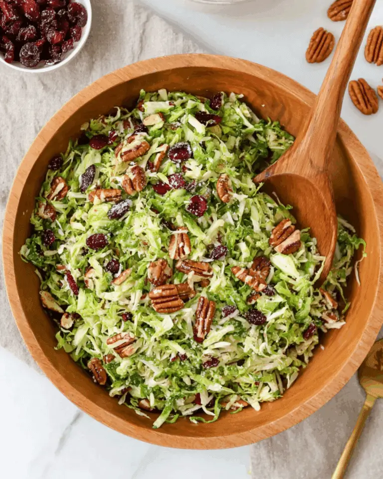 Shredded Brussels Sprouts Salad: Best 5-Minute Holiday Side