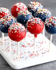4th of July Cake Pops Best Easy Party Dessert